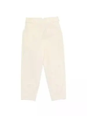 PSOPHIA Pleated Tapered Trousers