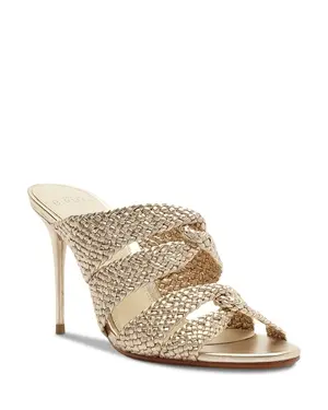 ALEXANDRE BIRMAN Sabrina 85 Sandals - Golden