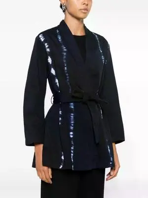 Momoni Eugenie Tie-dye Belted Coat