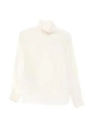 PSOPHIA Raglan-sleeve Cotton Blouse - Neutrals
