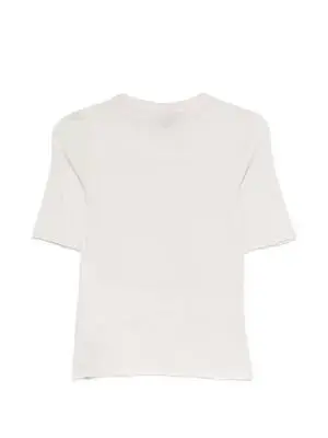 Just Cavalli Graphic Print Raw-edge T-shirt
