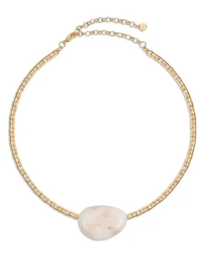 Ettika Collar Necklace - Bone