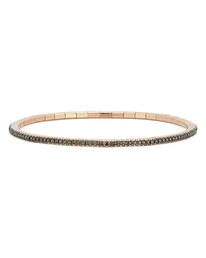 DEMEGLIO 18k Rose Gold Diamond Extensible Bracelet, 1.44 Tcw - Black