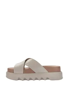 Melissa Cozy Cross Platform Sandals - Beige/brown