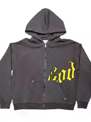 GODSPEED Og Logo V2 Zip-up Hoodie - Grey