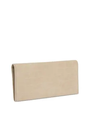 Vince Embossed Leather Continental Wallet
