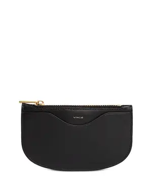 Vince Half Moon Leather Card Case