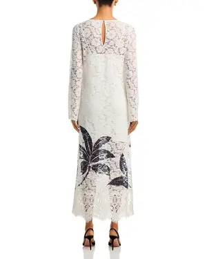 Kobi Halperin Long Sleeve Lace Maxi Dress