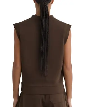 REISS Willa Sleeveless V-neck Top