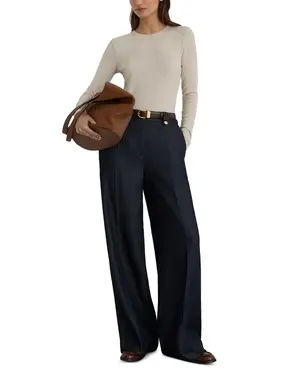 REISS Petites Kaia Wide Leg Pants