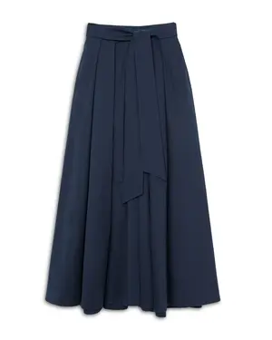 REISS Simone Maxi Skirt With Tie Detail