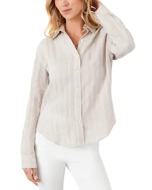 Karen Kane Linen Textured Shirt