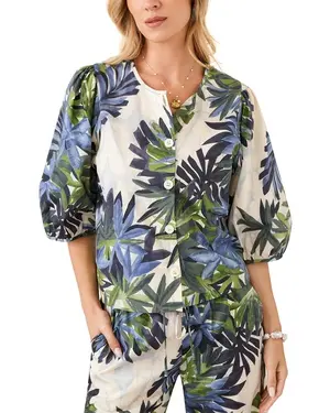 Karen Kane Puffed Sleeve Blouse