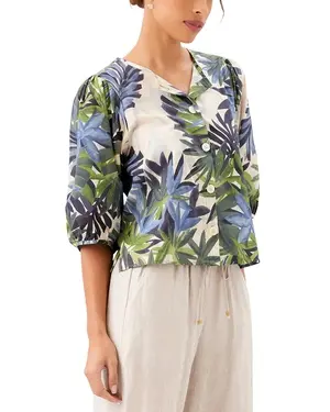 Karen Kane Puffed Sleeve Blouse
