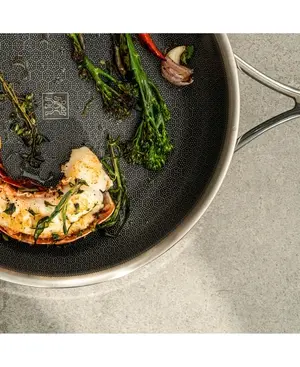 ZWILLING Peak Stainless Steel Dual Performance Ceramic Fry Pan, 8