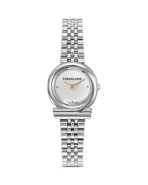 FERRAGAMO Gancini Twisted Watch, 23mm - Stainless Steel