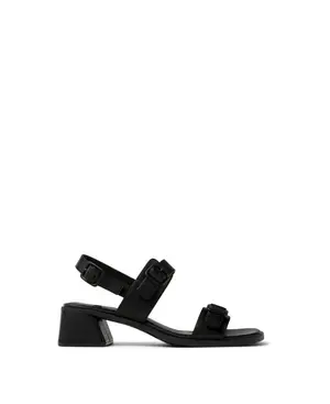 Camper Kora Leather Two-strap Sandals - Black