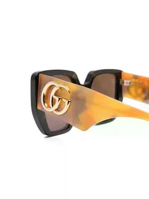 Gucci Geometric Frame Sunglasses
