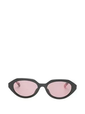 Gucci Geometric Frame Sunglasses - Brown