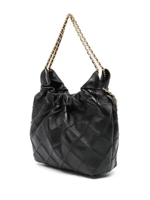 Tory Burch Fleming Mini Leather Hobo Bag - Black