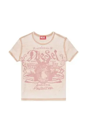 DIESEL® Cotton Blend T-shirt - Pink