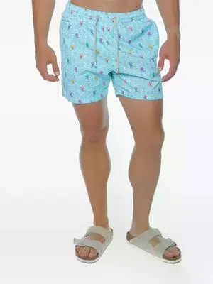 MC2 SAINT BARTH Drawstring Swim Shorts With Jellyfish Print
