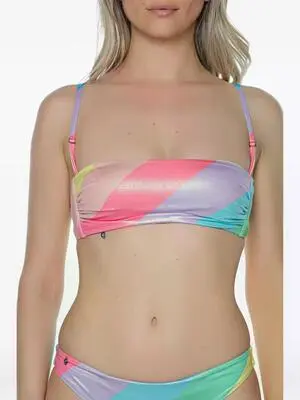 Kurt Geiger Kensington Striped Bikini Top