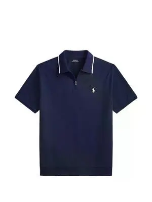 Polo Ralph Lauren Zip-fastening Tipped Polo Shirt - Blue