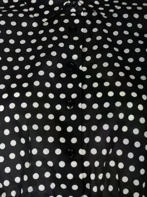FRAME Polka Dot Cropped Shirt