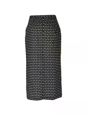 FRAME Polka Dot Midi Skirt
