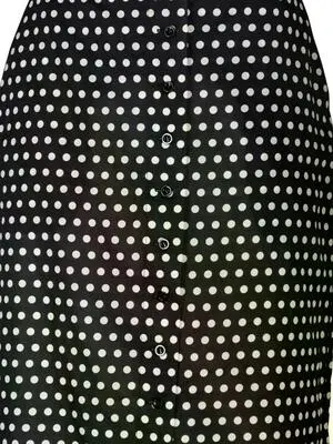 FRAME Polka Dot Midi Skirt