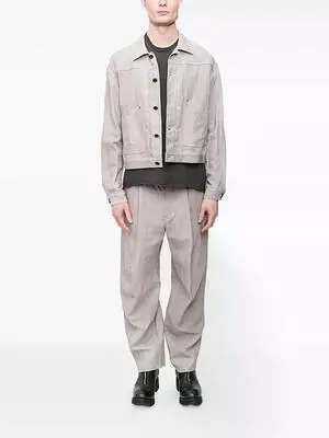 THE VIRIDI-ANNE Ink-dyed Shirt Jacket