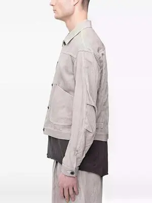 THE VIRIDI-ANNE Ink-dyed Shirt Jacket