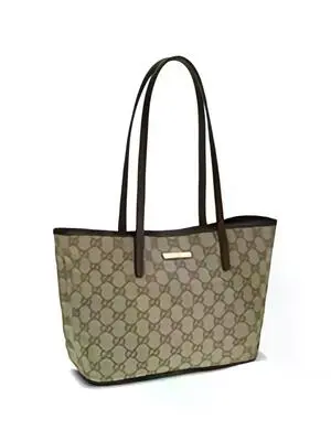 Gucci Gg Supreme Logo-plaque Tote Bag