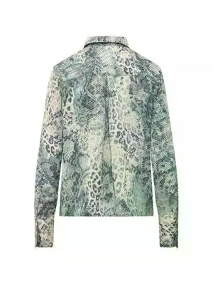 Ba&sh Cornelia Animal-print Shirt