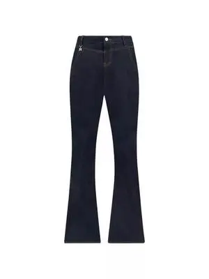 Amiri Logo-charm Bootcut Jeans - Blue