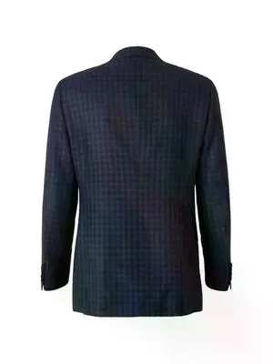 Brioni Check Wool-blend Blazer