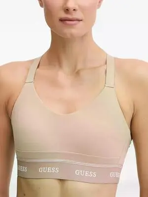 Guess Logo-underband Cross-back Bra