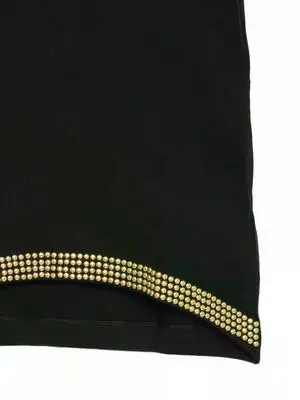 Just Cavalli Stud-embellished Padded Shoulder T-shirt - Black