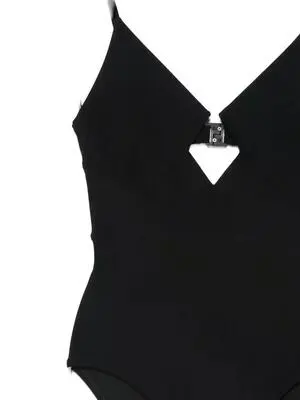Zimmermann V-neck Cut-out Swimsuit - Black