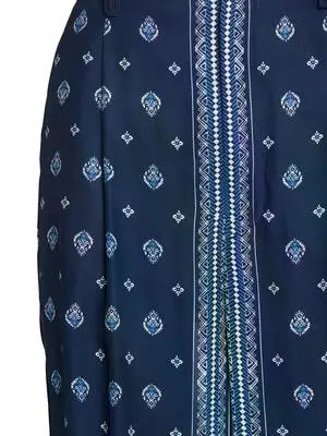 Seafarer Bandana Print Pleated Trousers