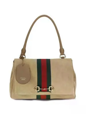 Gucci Medium Horsebit Tote Bag - Neutrals