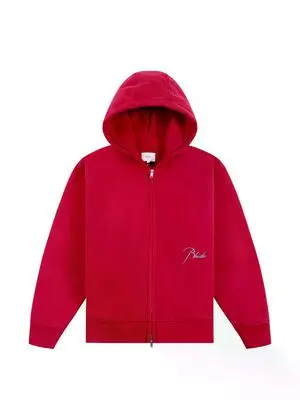 Rhude Classic Logo Embroidered Full-zip Hoodie