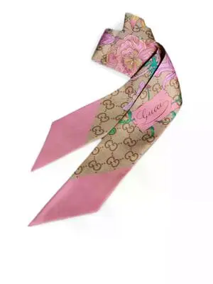 Gucci Printed Silk Ribbon