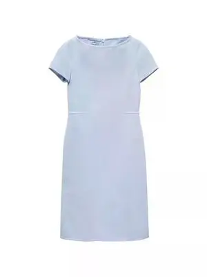 Prada Short-sleeve Wool Midi Dress