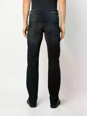 BOSS Logo Patch Cotton Jeans