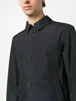 Herno Single-breasted Mid-length Raincoat
