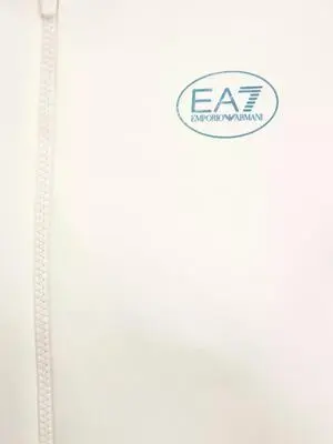 EA7 Logo Print Zip-up Jacket
