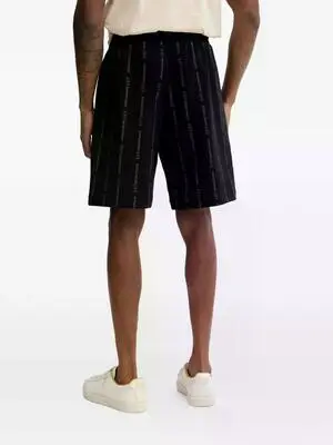 EA7 Emporio Armani Logo Print Drawstring Shorts