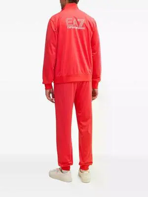 EA7 Logo-print Zip-up Sweater